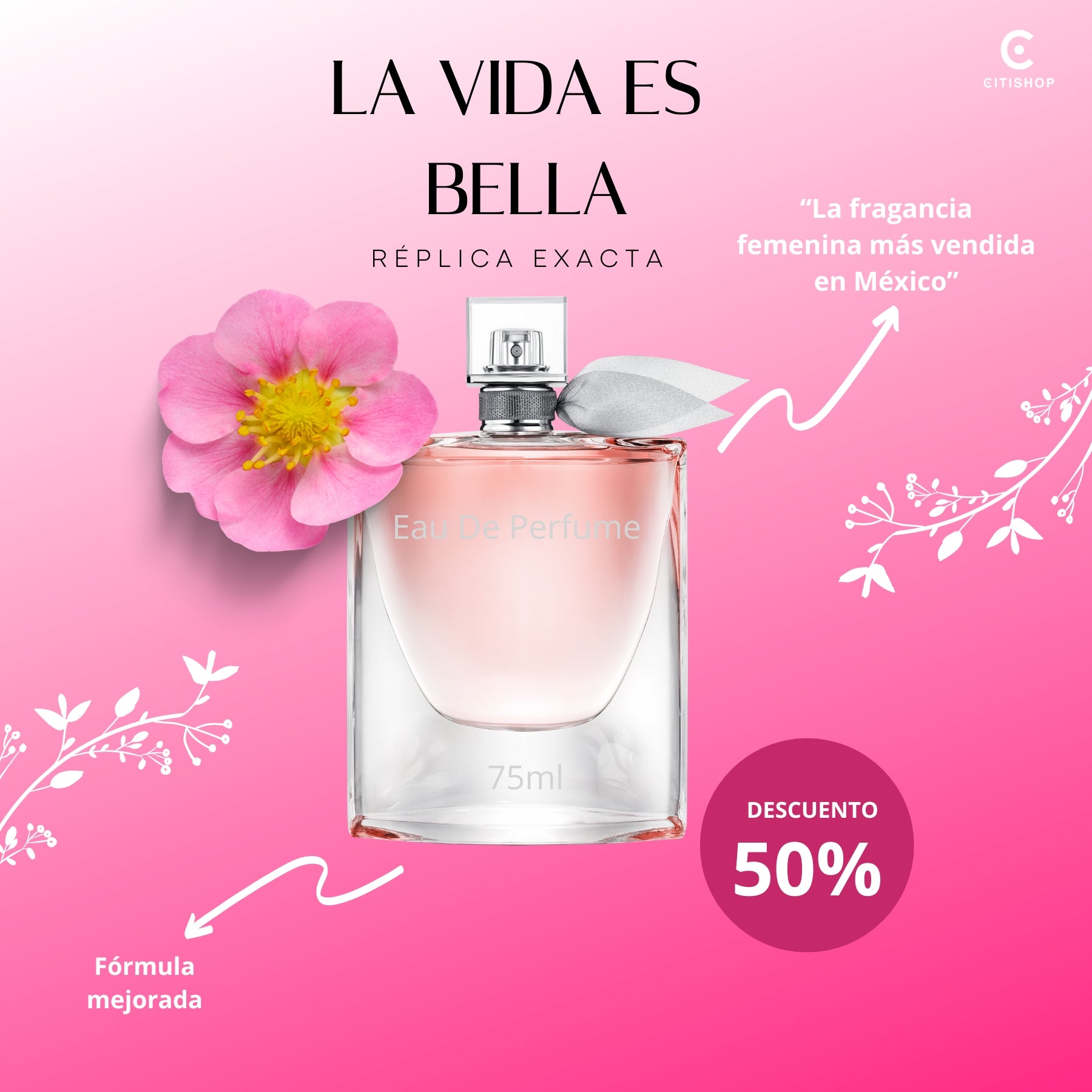 Perfume La vida es Bella (Replica exacta) – Citishop Mx